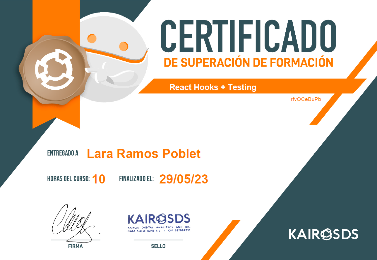 Lara Ramos Poblet - Web developer